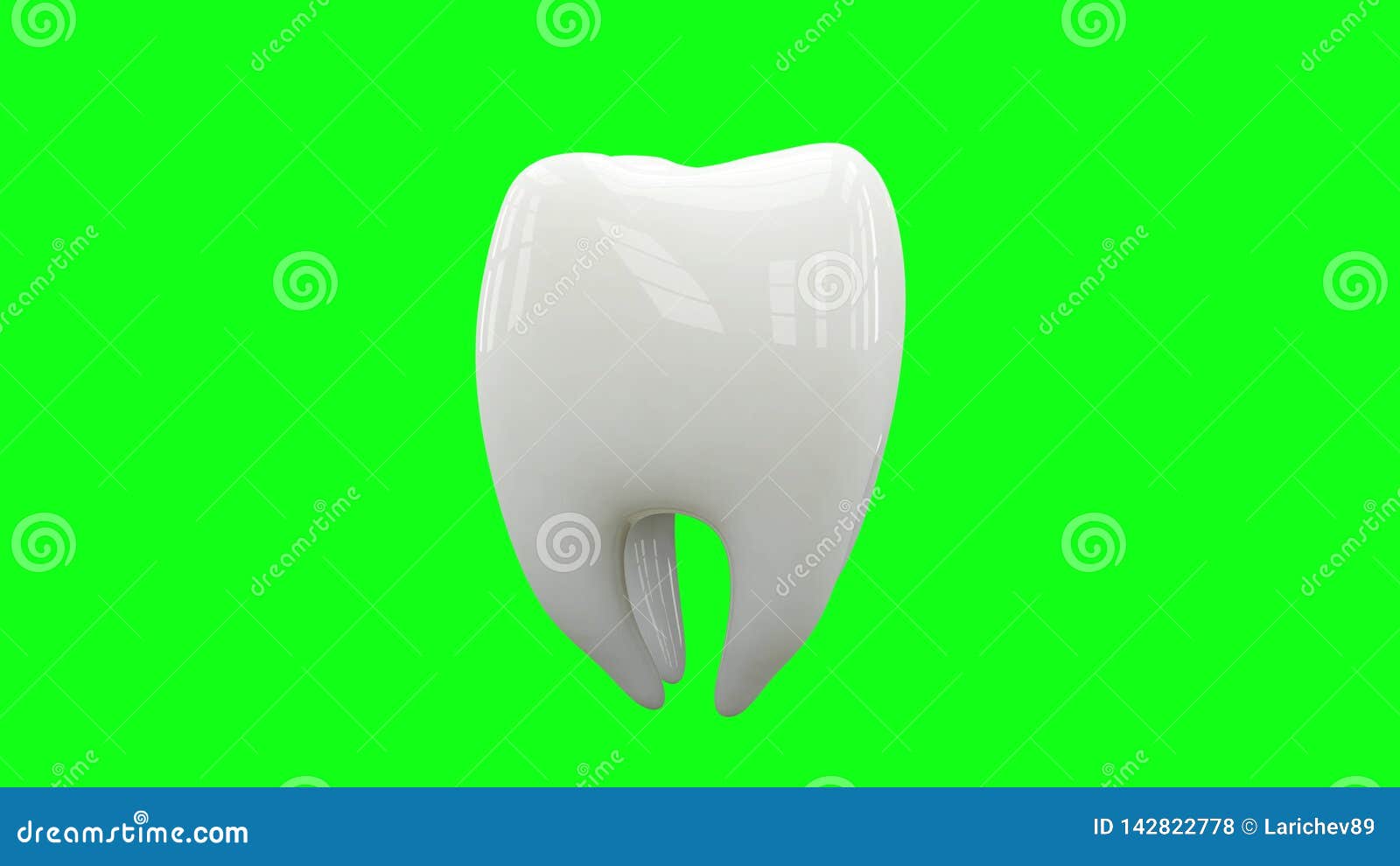 Health Tooth Loop Rotate on Green Screen Stock Footage - Video of ...