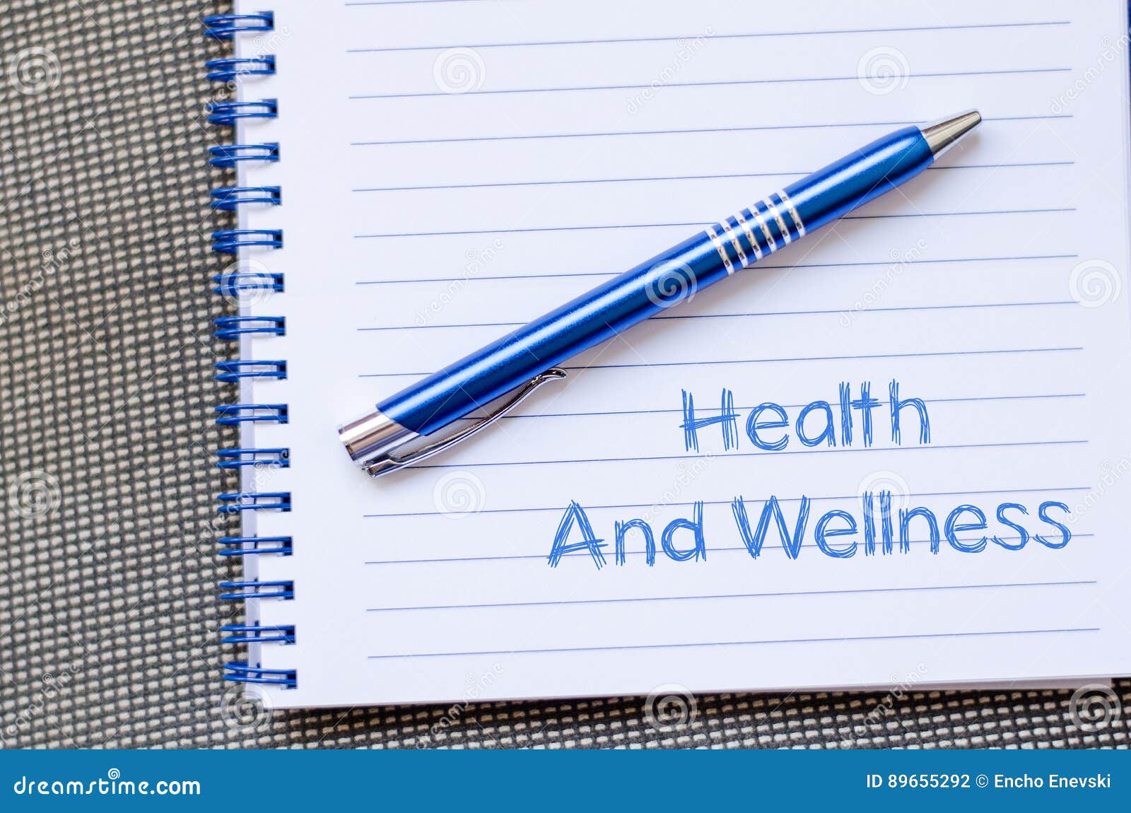 Health and Wellness Write on Notebook Stock Photo - Image of concept ...