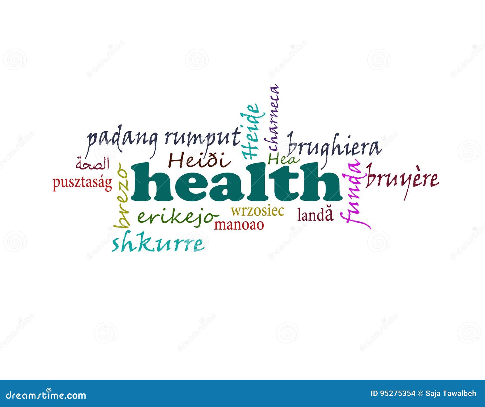 Health word cloud stock illustration. Illustration of good - 95275354