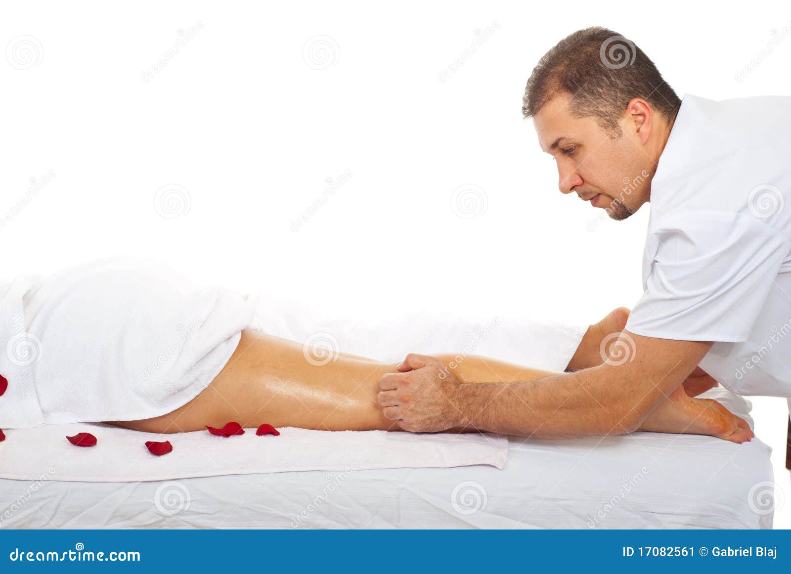 Health Worker Give Anti Cellulite Massage Stock Image - Image of close ...