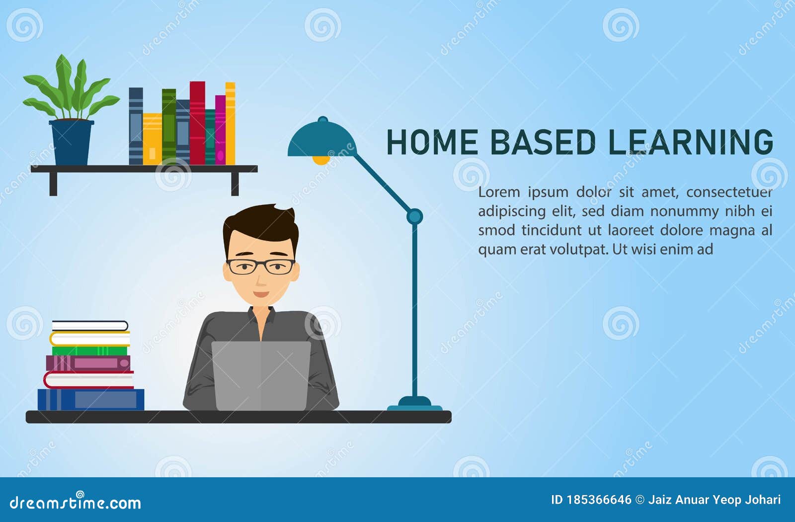 Home Based Learning Concept. New Normal for a Learning and Development ...