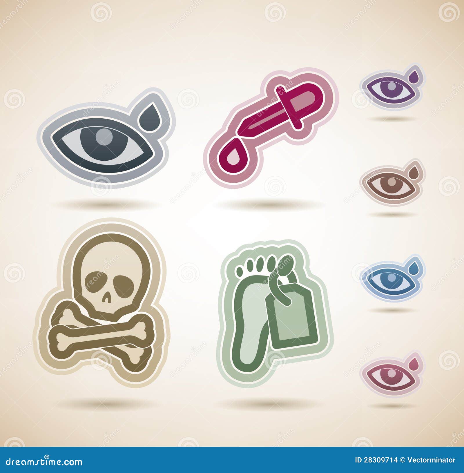 Feet Label Dead Body Symbol Vector | CartoonDealer.com #148188812