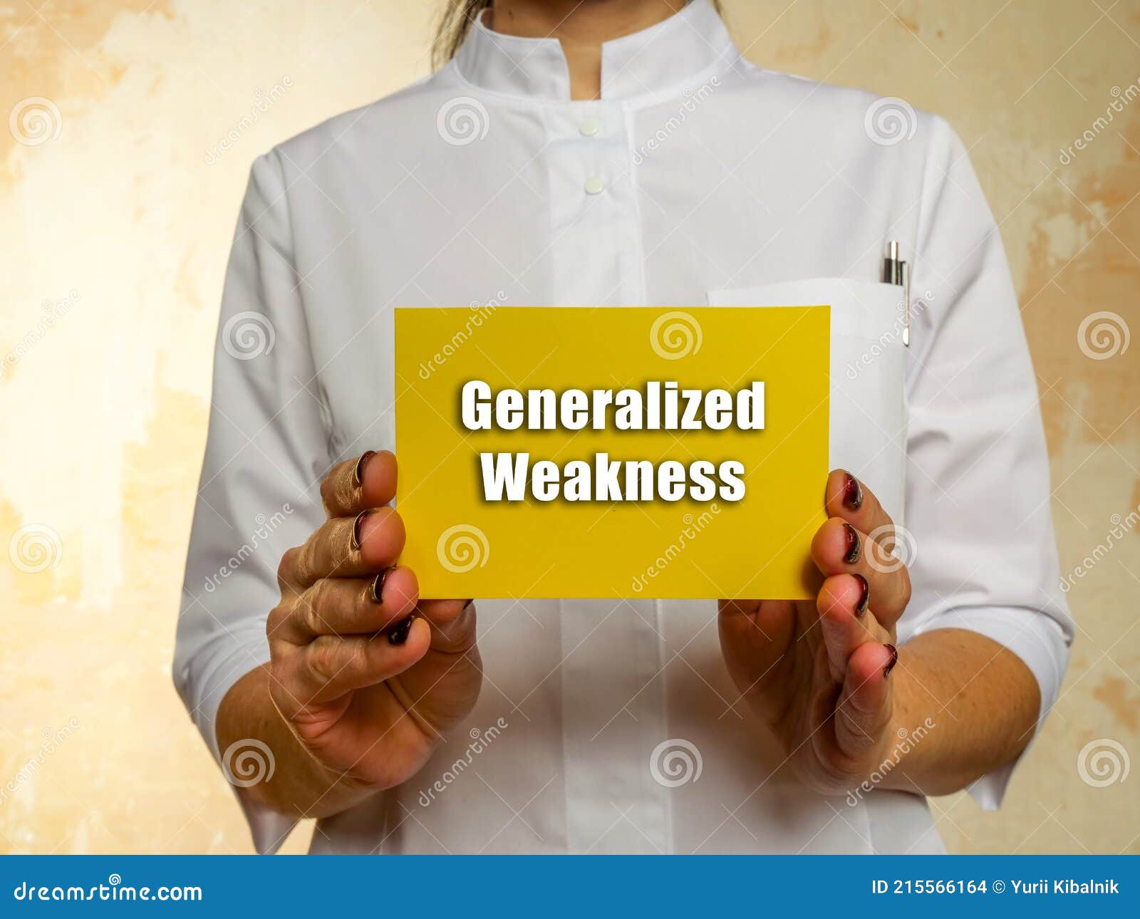 Healthcare Concept about Generalized Weakness with Inscription on the ...
