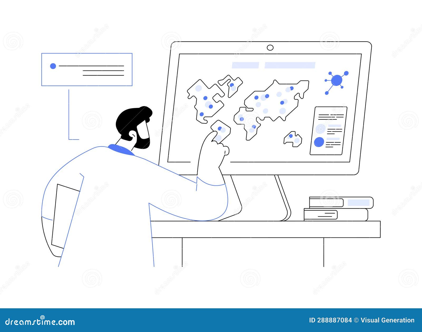 Healthcare Data Visualization Abstract Concept Vector Illustration ...