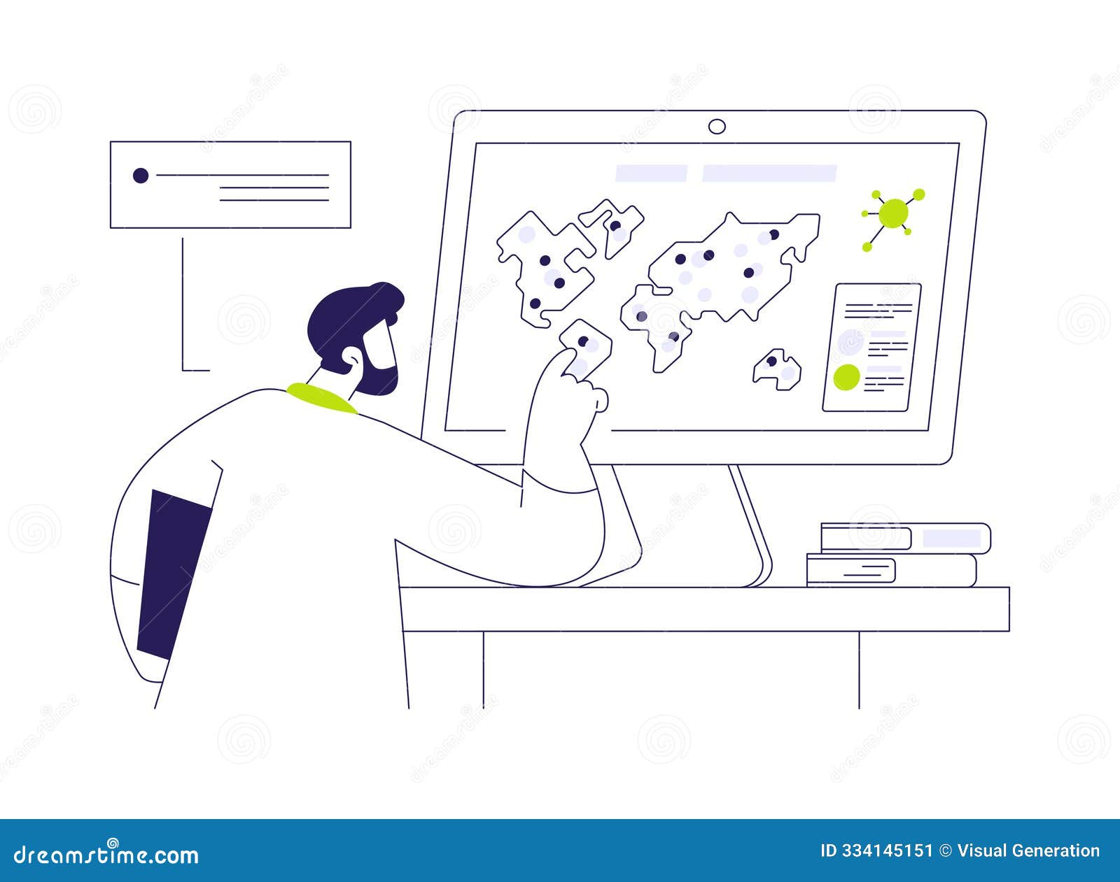 Healthcare Data Visualization Abstract Concept Vector Illustration ...