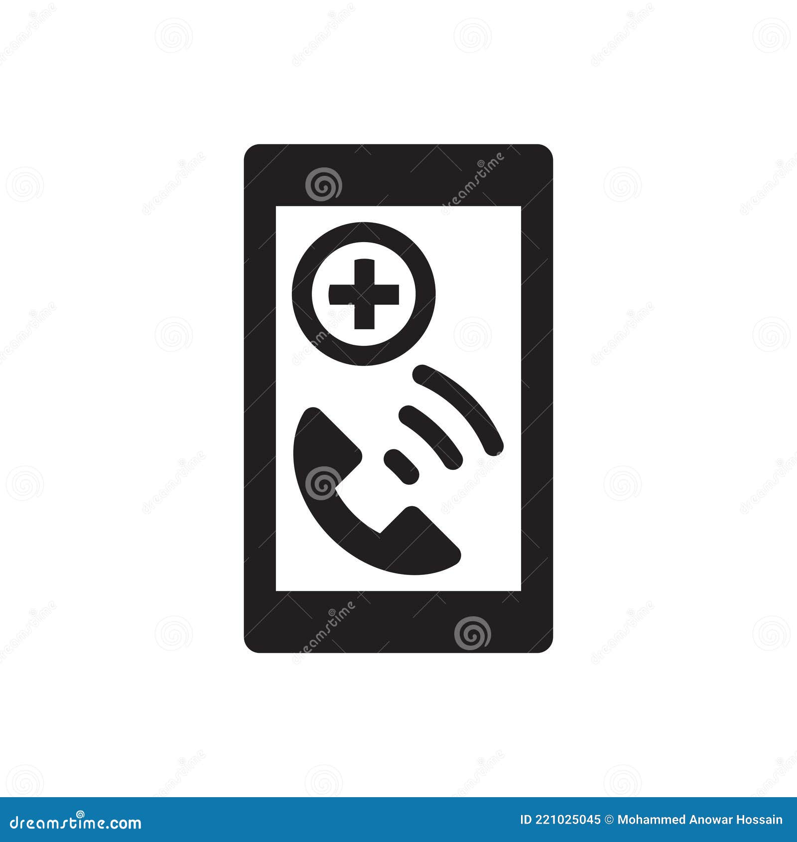 Emergency Call Icon - Medical Support Icon - Healthcare Call Center ...