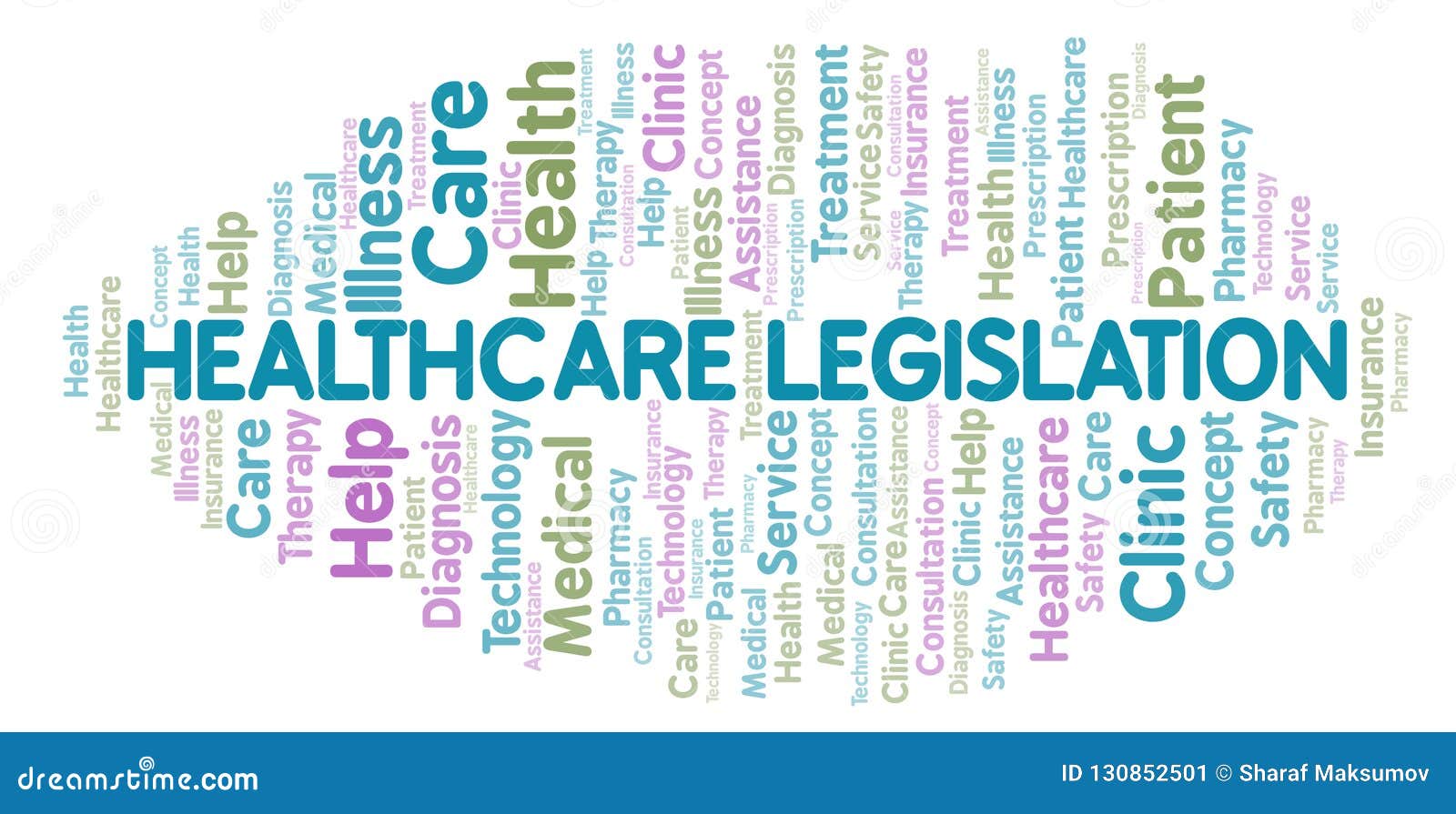 Healthcare Legislation Word Cloud. Stock Illustration - Illustration of ...