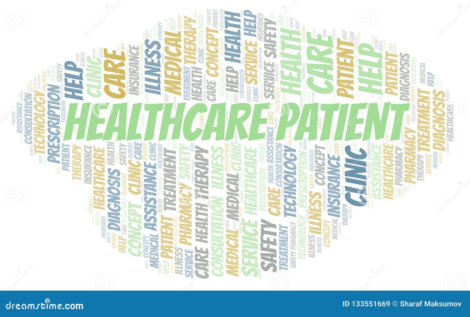 Healthcare Patient Word Cloud Stock Illustration - Illustration of ...