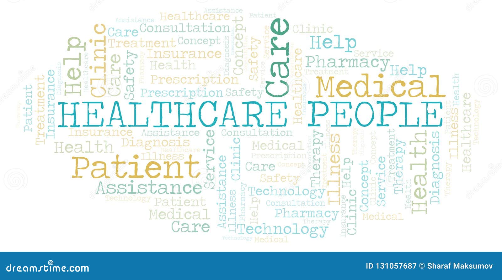 Healthcare People Word Cloud. Stock Illustration - Illustration of text ...