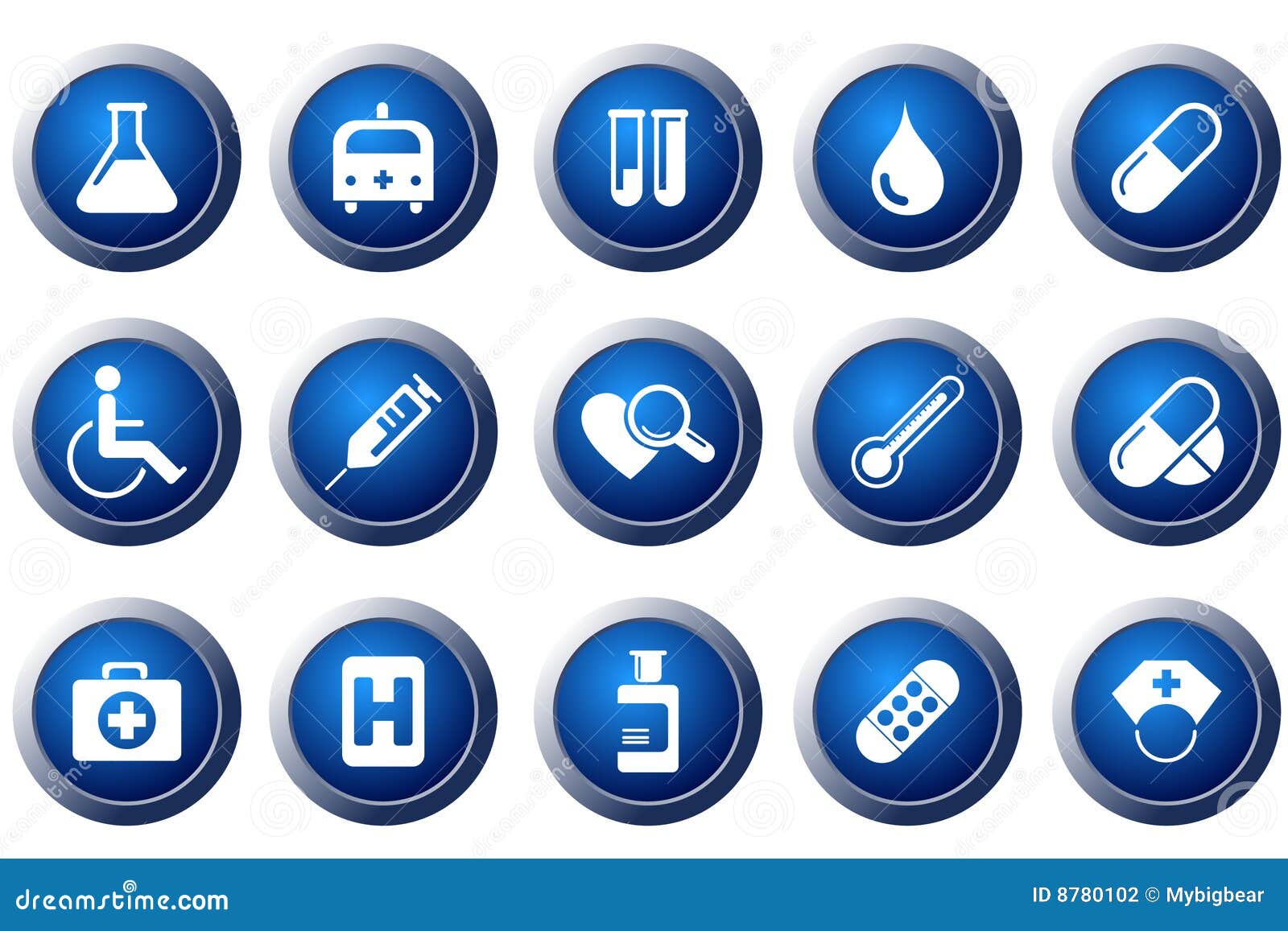 Healthcare and Pharma Icons Stock Vector - Illustration of heart ...