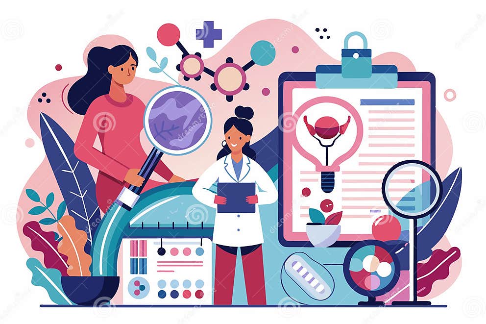 A Healthcare Professional Conducts a Gynecology Consultation, Utilizing ... A Healthcare Professional Conducts a Gynecology Consultation, Utilizing ...