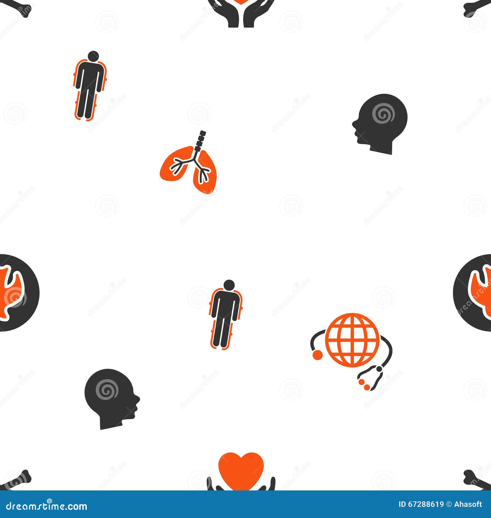 Healthcare Seamless Flat Vector Pattern Stock Vector - Illustration of ...