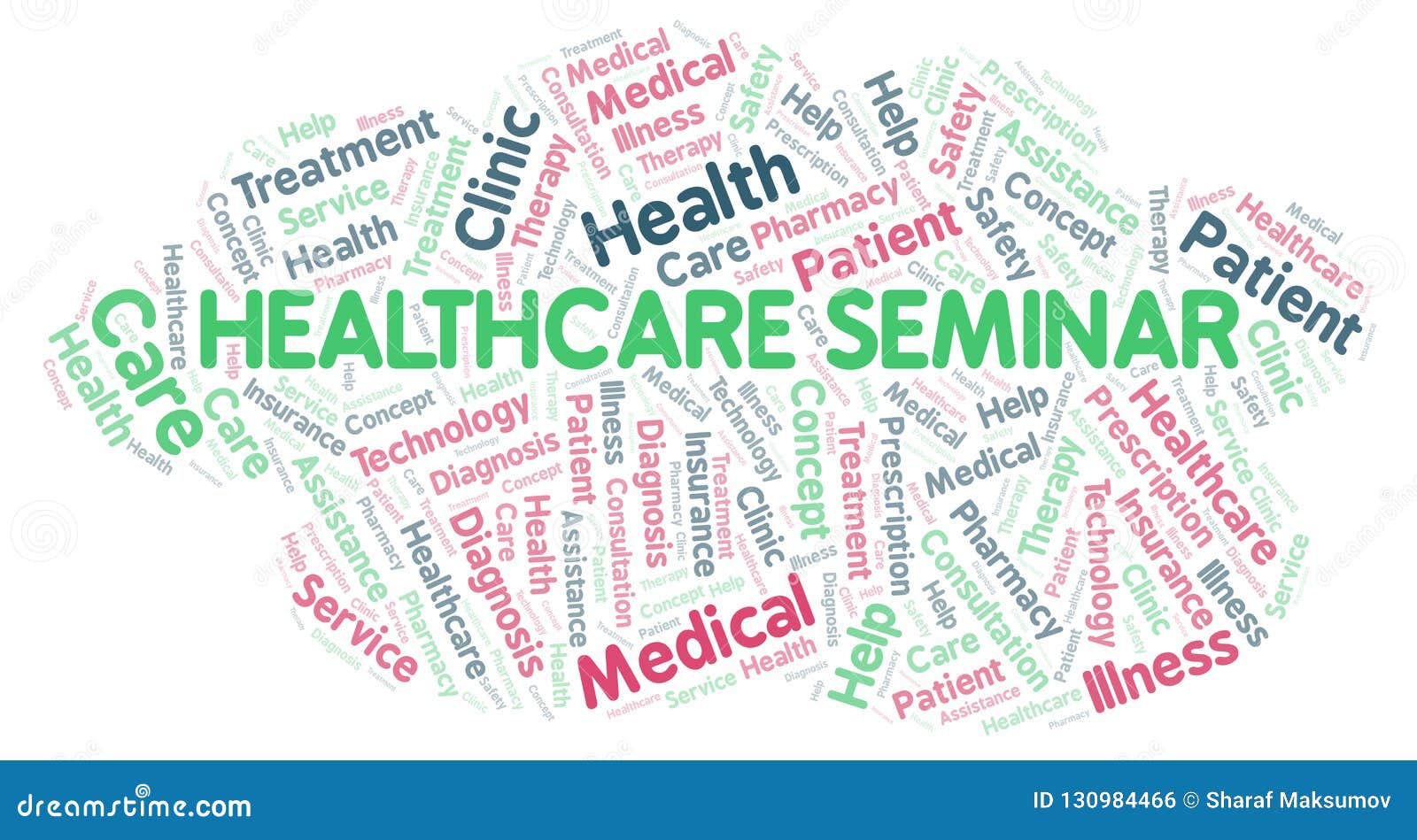 Healthcare Seminar Word Cloud. Stock Illustration - Illustration of ...