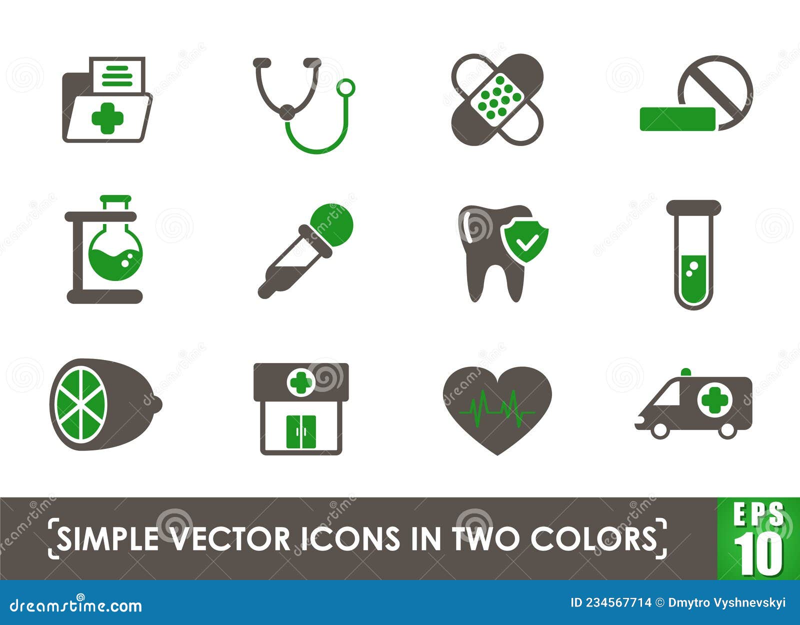 Healthcare Simple Vector Icons Stock Vector - Illustration of pulse ...