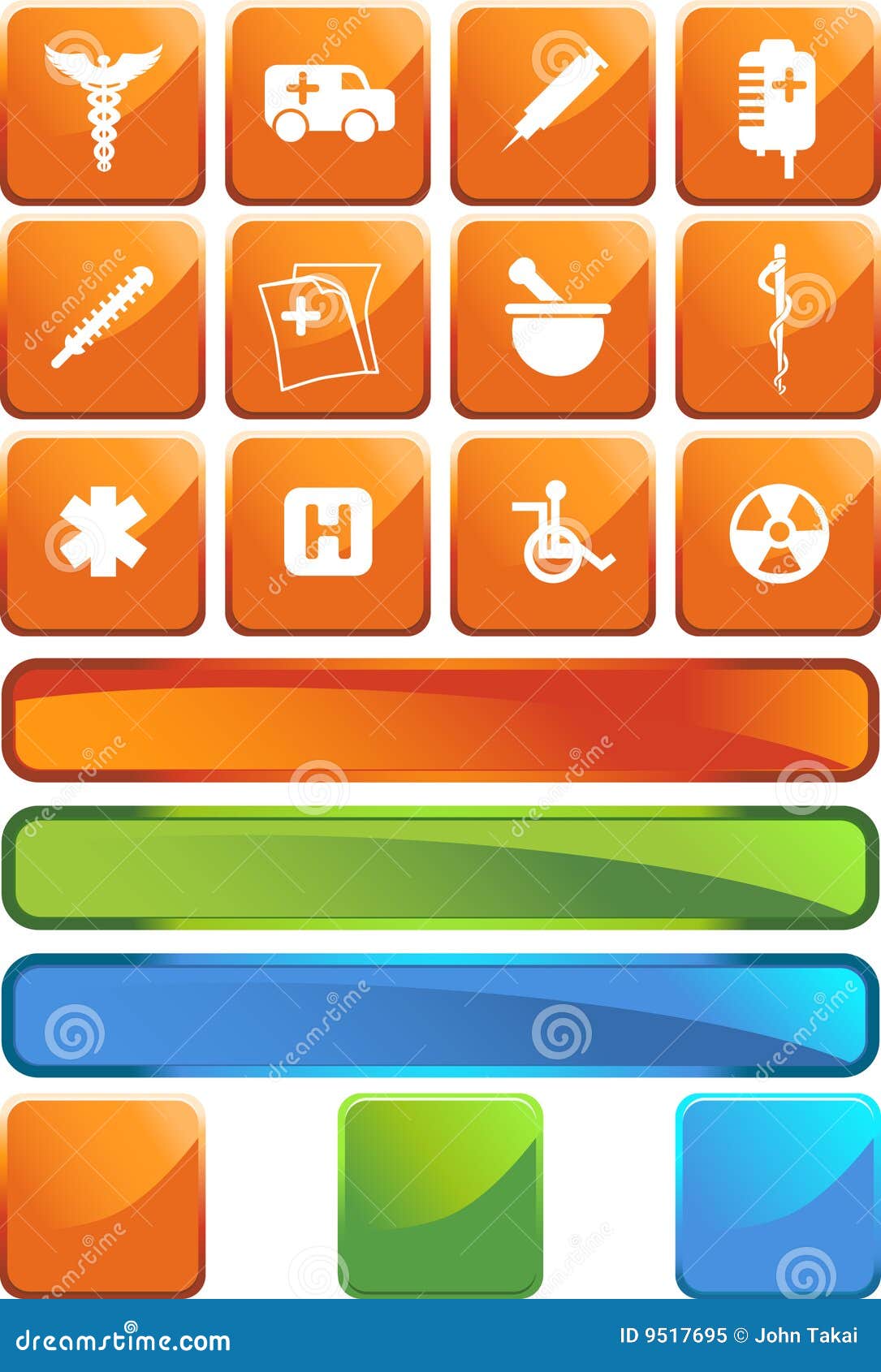 Healthcare Square stock vector. Illustration of isolated - 9517695