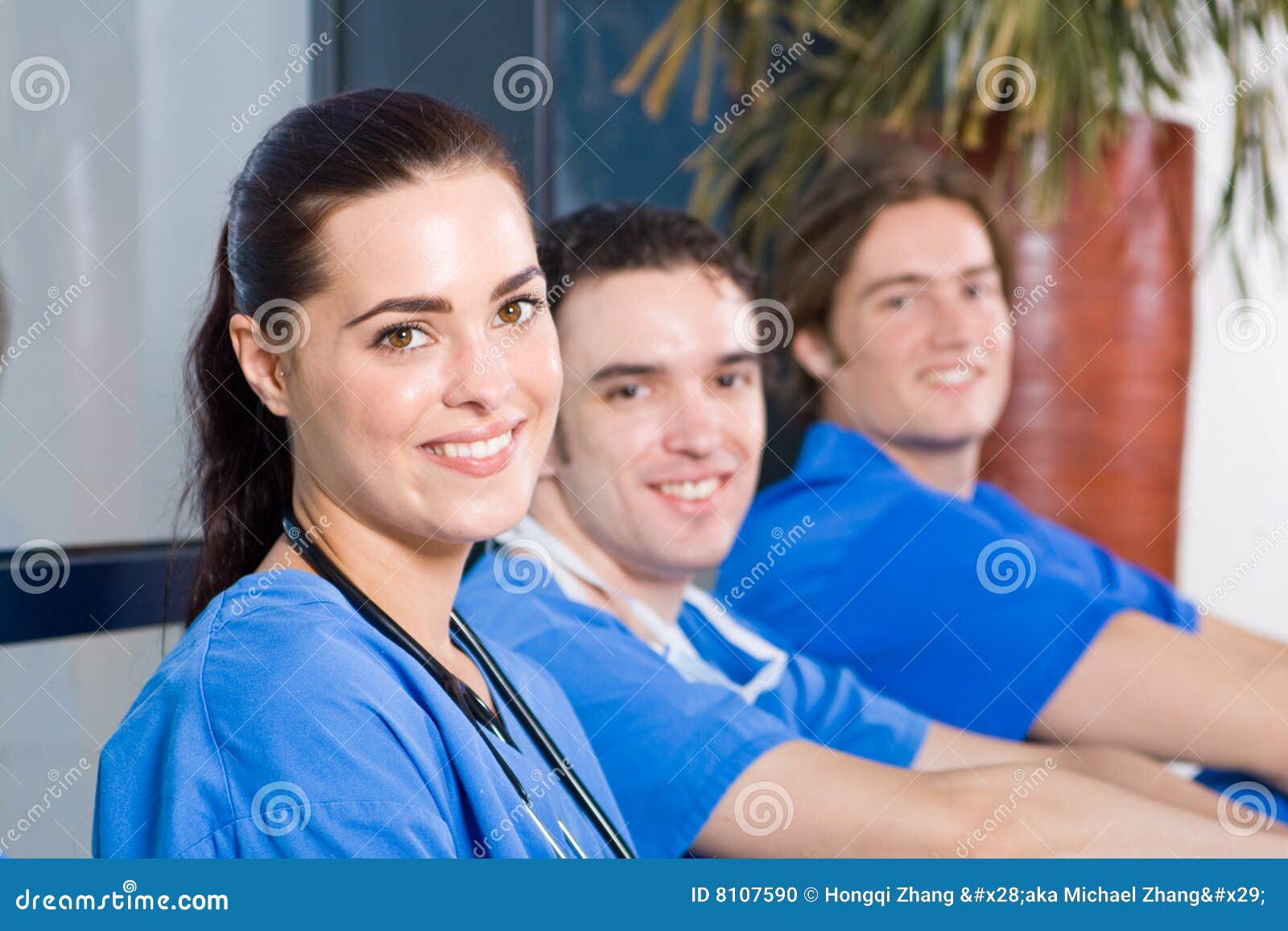 Healthcare staff stock photo. Image of cheerful, coat - 8107590