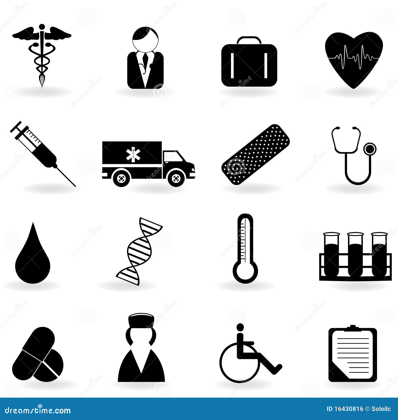 Healthcare symbols stock vector. Illustration of drug - 16430816