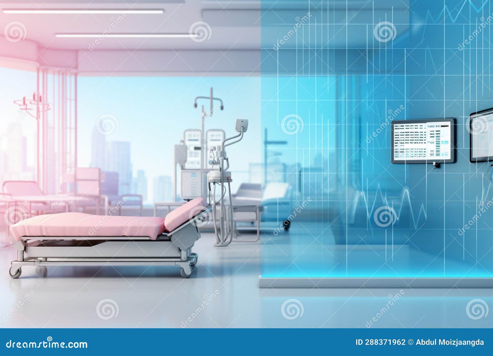 Healthcare Themed Backdrop With Ample Space For Informative Text In The ...