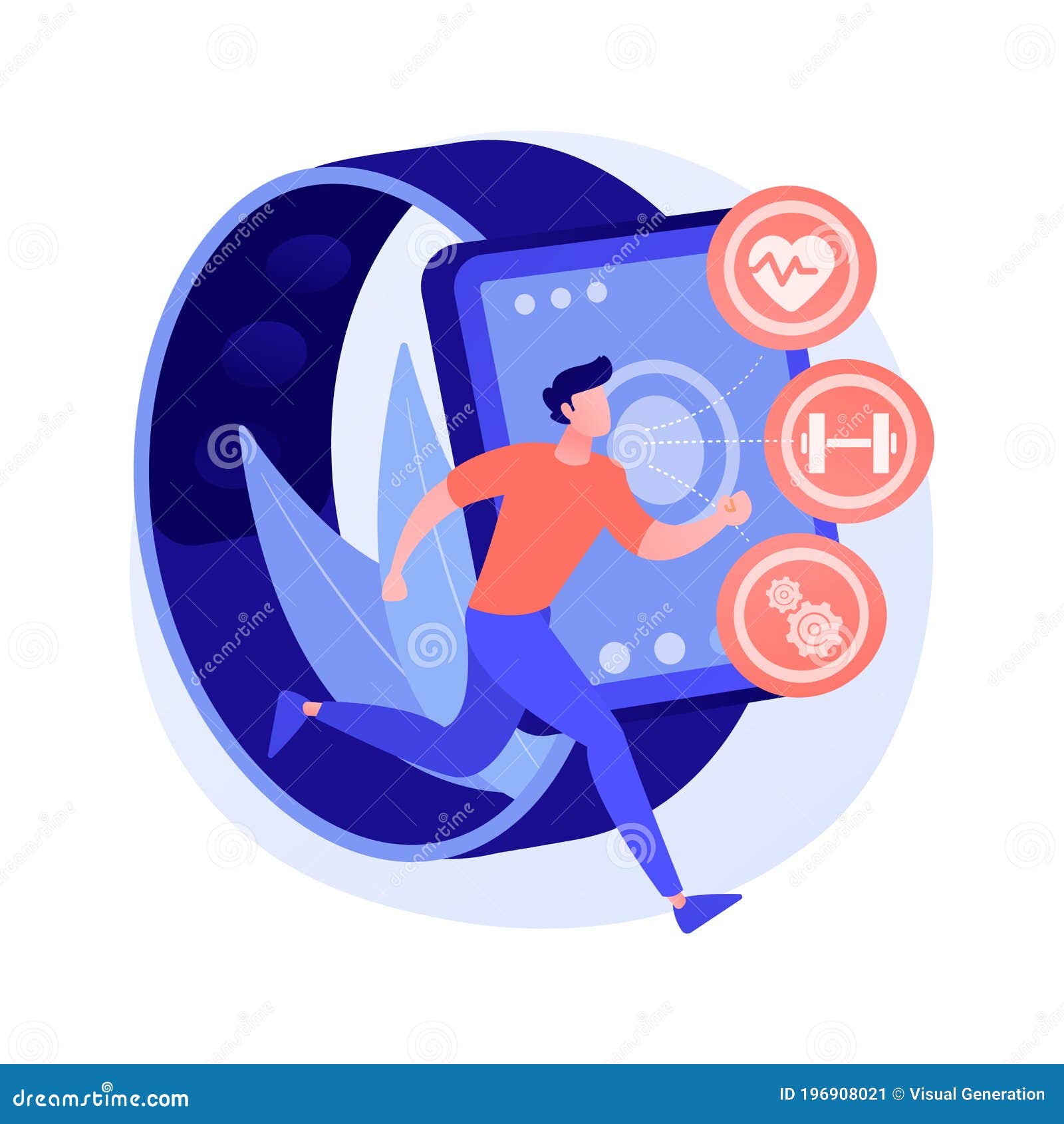 Healthcare Trackers Wearables and Sensors Abstract Concept Vector ... Healthcare Trackers Wearables and Sensors Abstract Concept Vector ...