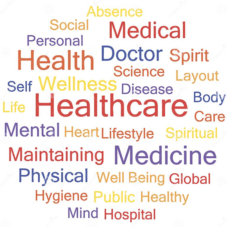 Healthcare stock vector. Illustration of keywords, artwork - 42140428