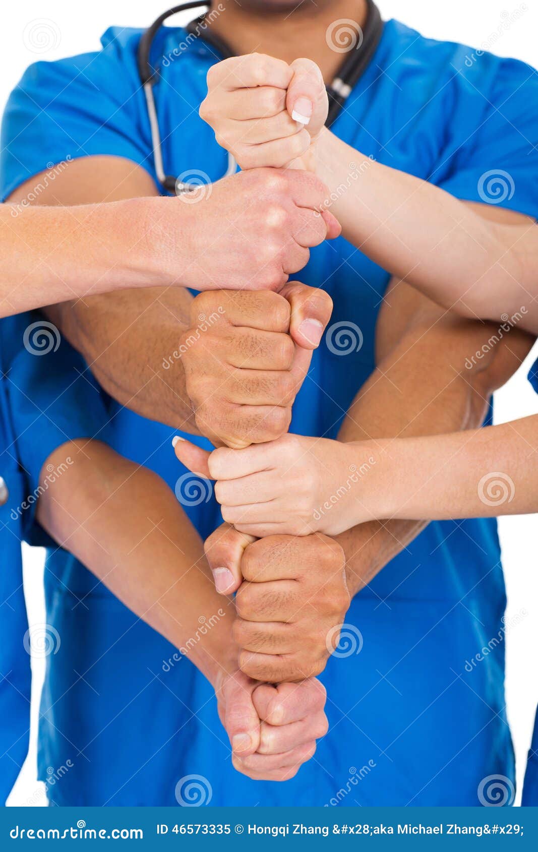 Healthcare Workers Hands Together Stock Image - Image of pretty, hands ...