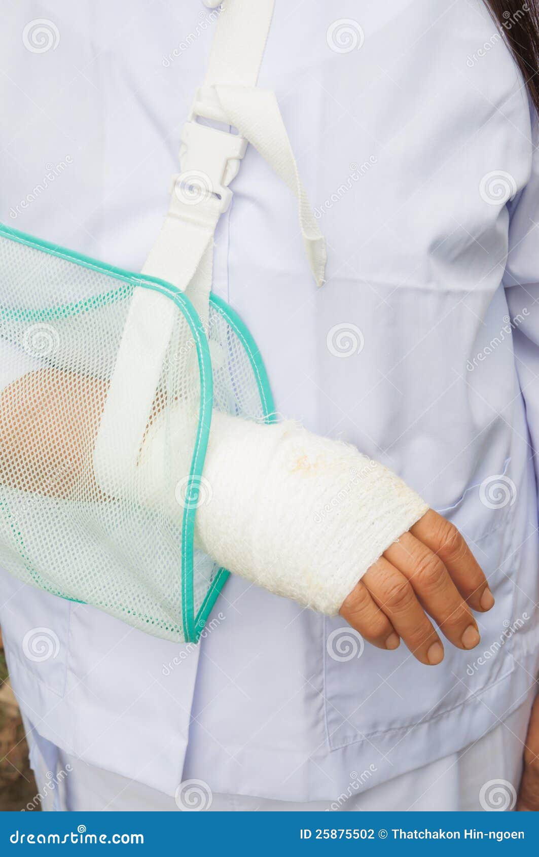 Healthcare Wounded Hand and Bandages Stock Photo - Image of people ...