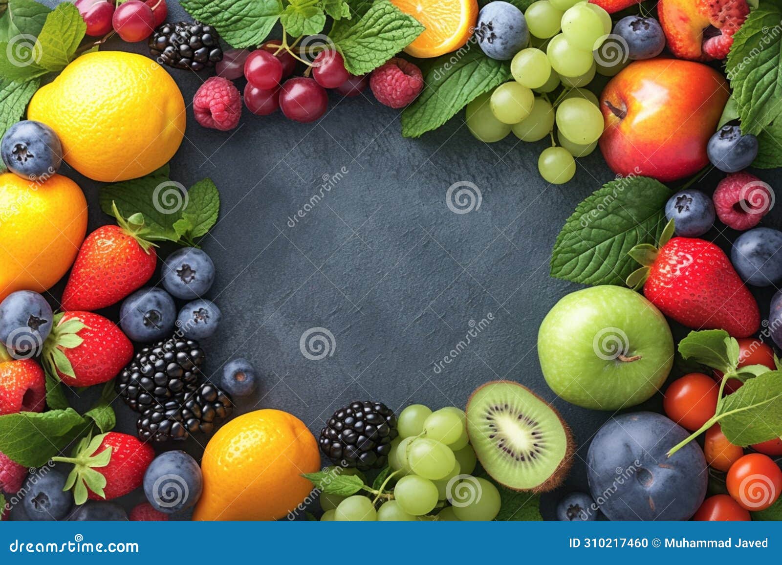 Set Of Healthful Fruits Isolated On White Background. Illustration Of ...