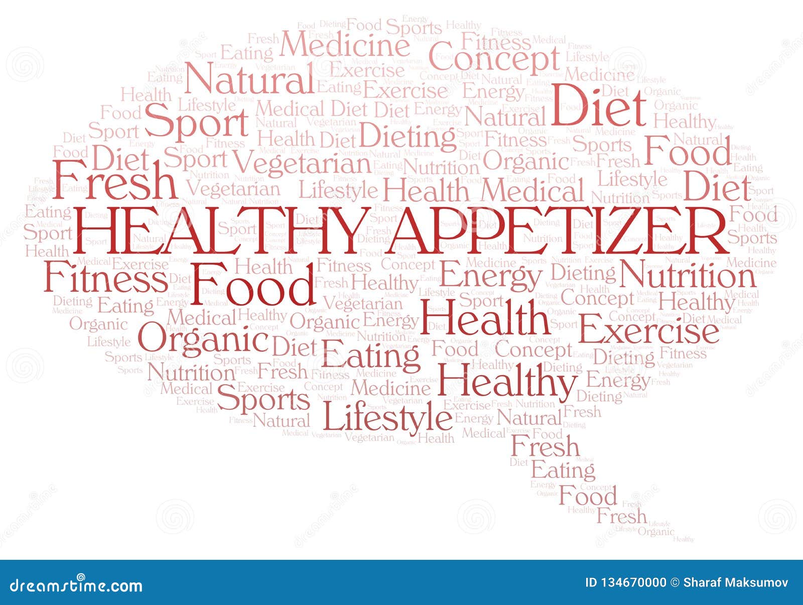 Healthy Appetizer Word Cloud Stock Illustration - Illustration of text ...
