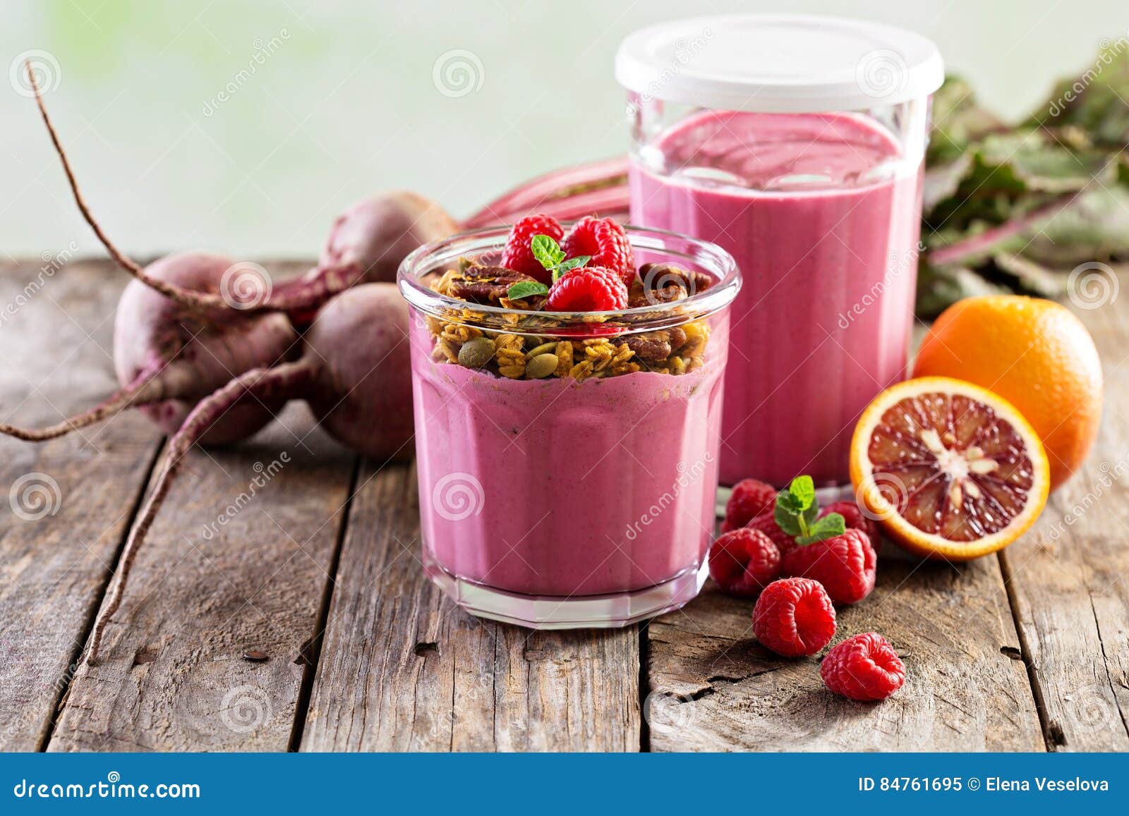 Healthy Beetroot and Raspberry Smoothie Stock Image - Image of ...