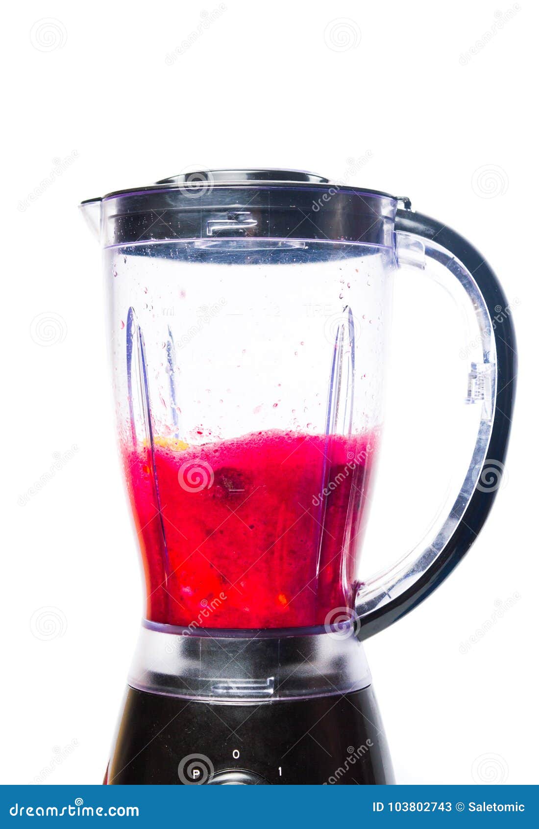 Healthy Beetroot Smoothie Mixing in a Blender Stock Image - Image of ...