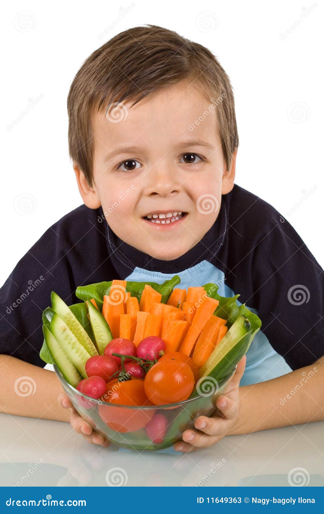 Healthy Boy with Vegetables Stock Image - Image of closeup, lettuce ...