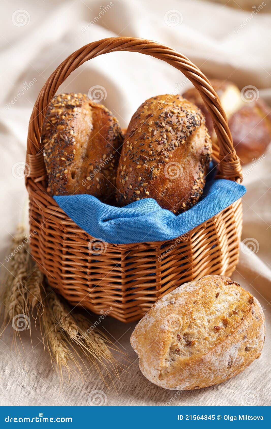 Healthy bread stock image. Image of tasty, baked, bran - 21564845