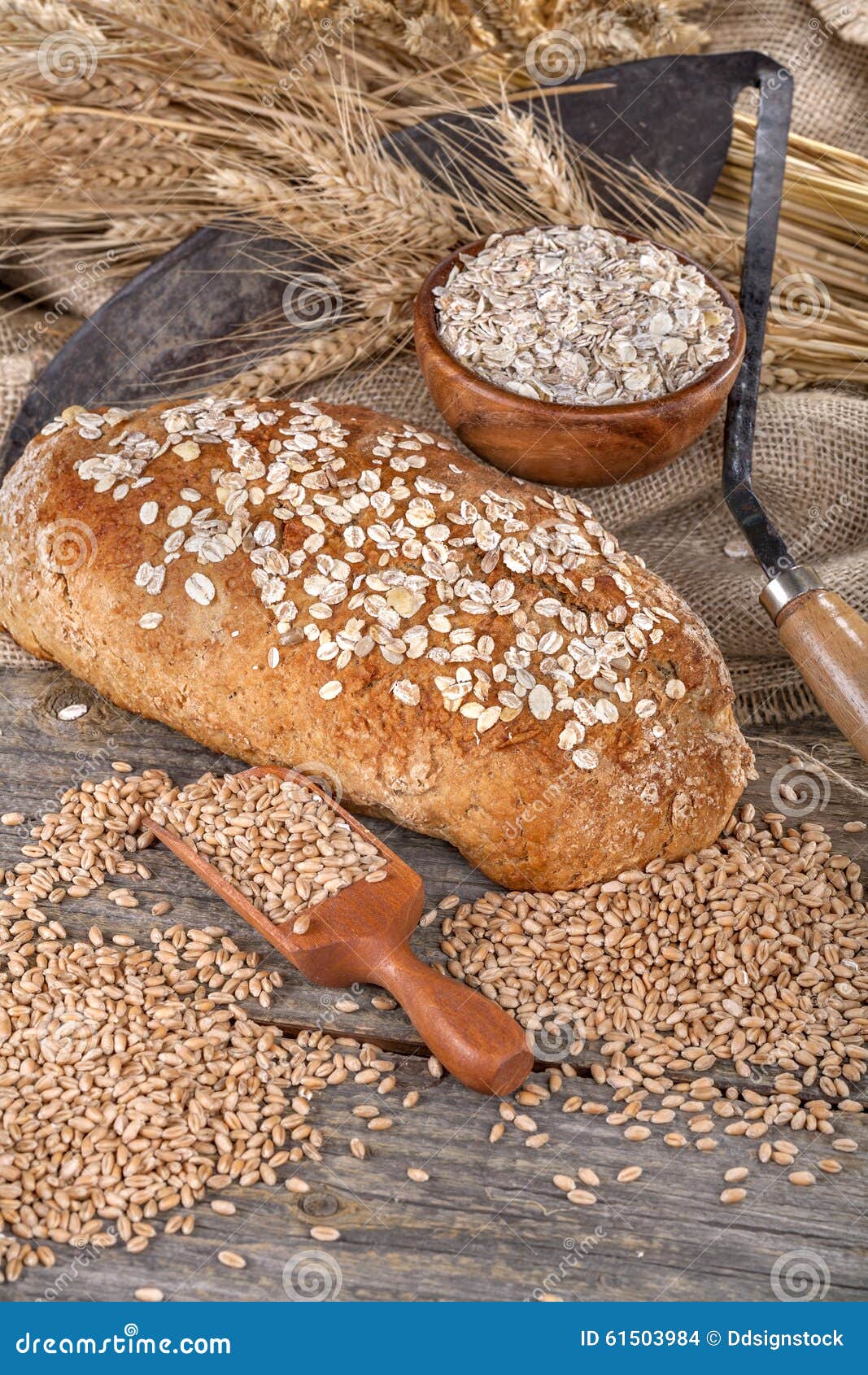 Healthy bread stock photo. Image of food, fresh, flour - 61503984