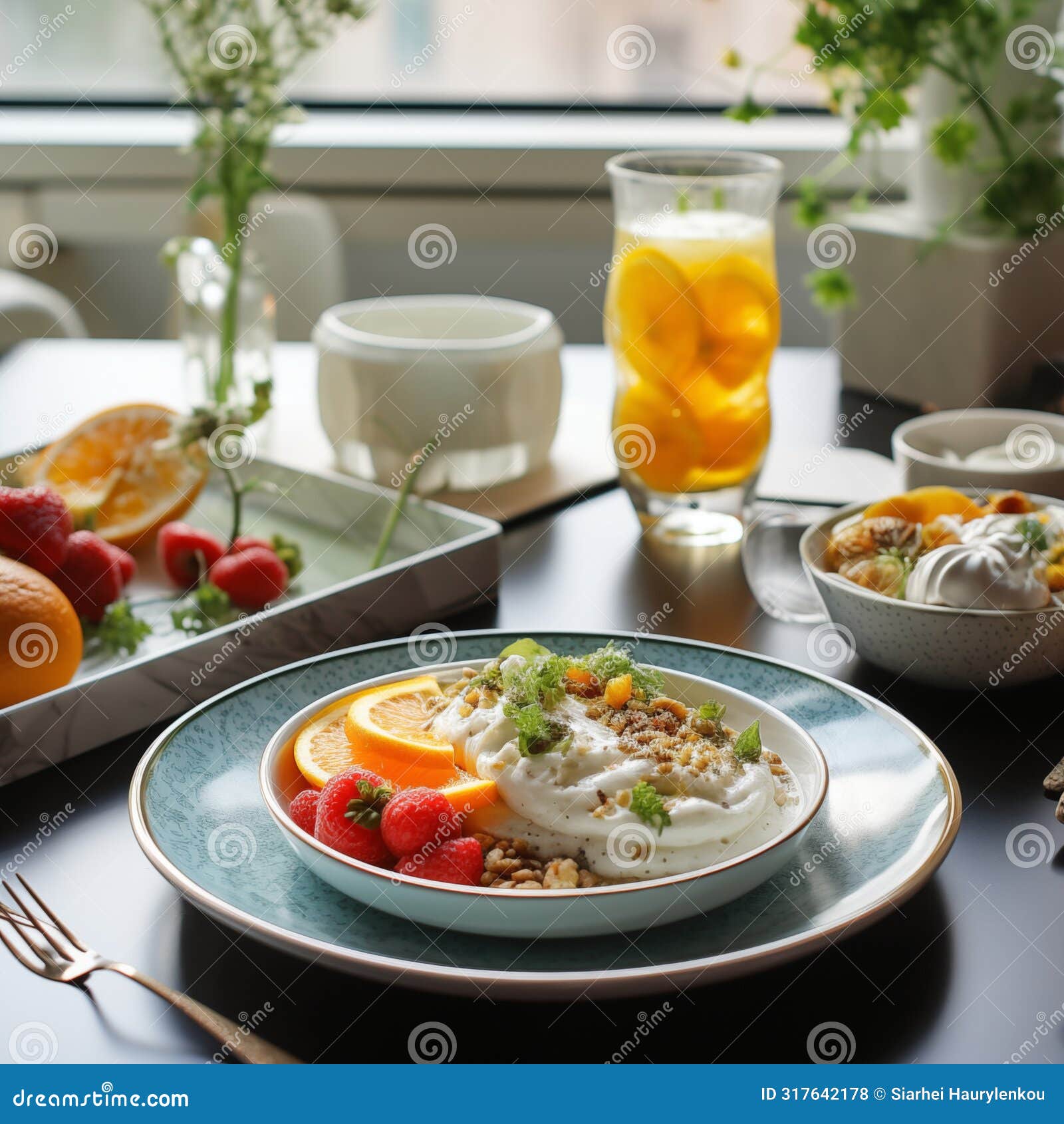 Healthy Breakfast. AI Generated Stock Illustration - Illustration of ...