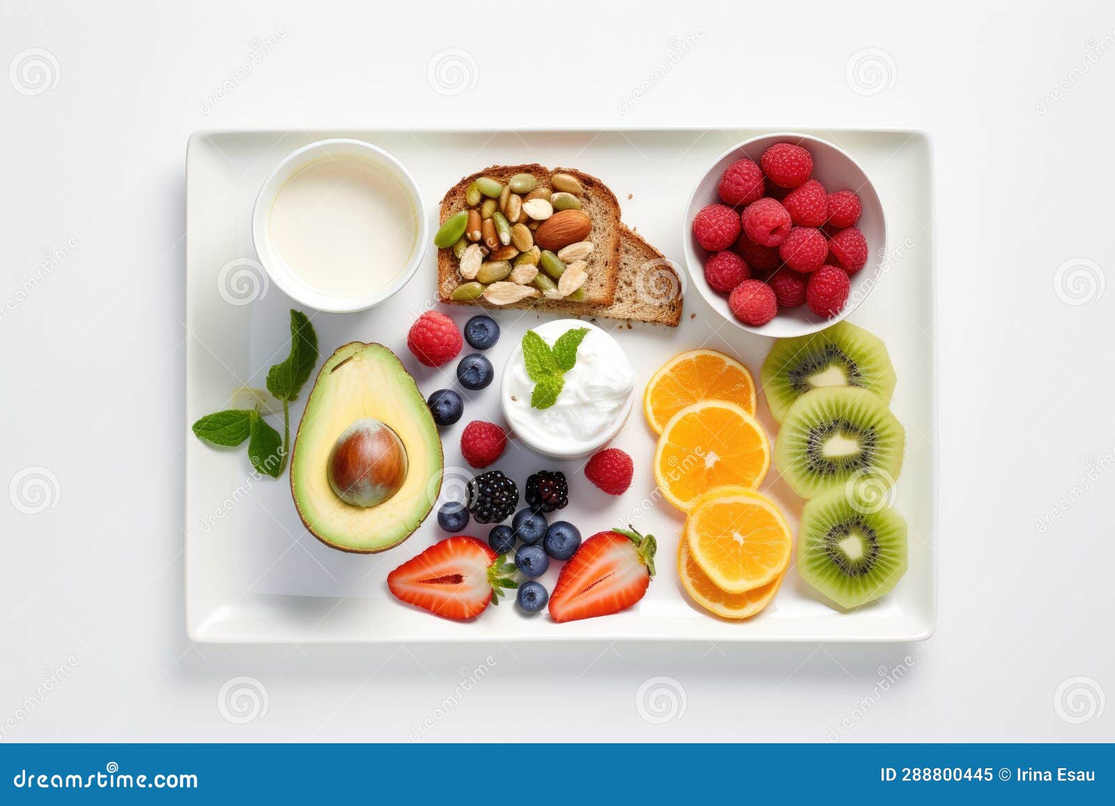Healthy Breakfast. the Concept of Clean Proper Nutrition Stock Image ...