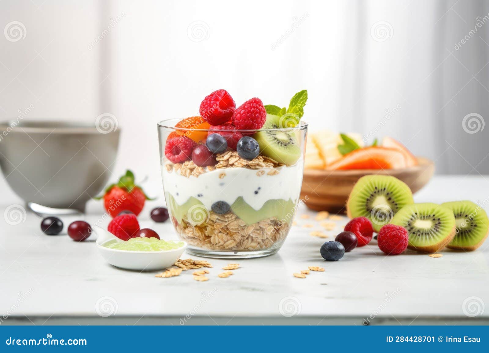 Healthy Breakfast. the Concept of Clean Proper Nutrition Stock Image ...