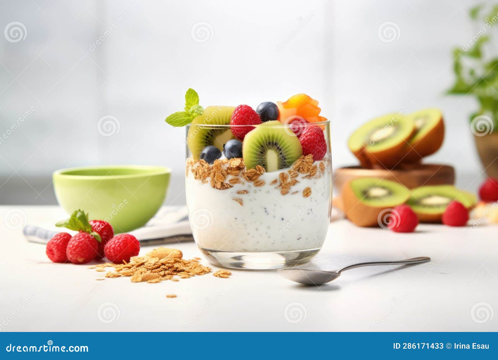 Healthy Breakfast. the Concept of Clean Proper Nutrition Stock Image ...
