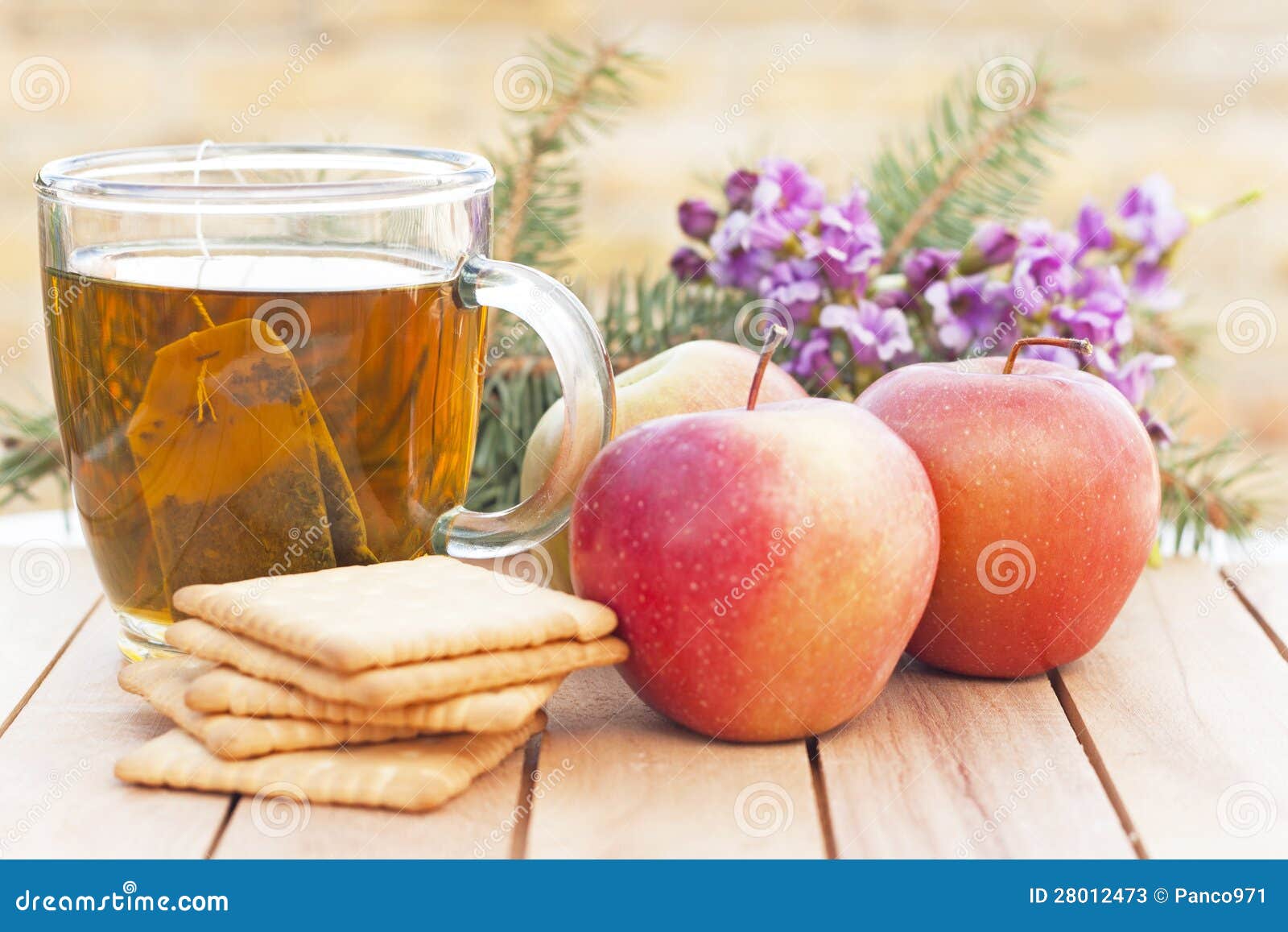 Healthy Breakfast with a Cup of Tea Stock Image - Image of breakfast ...