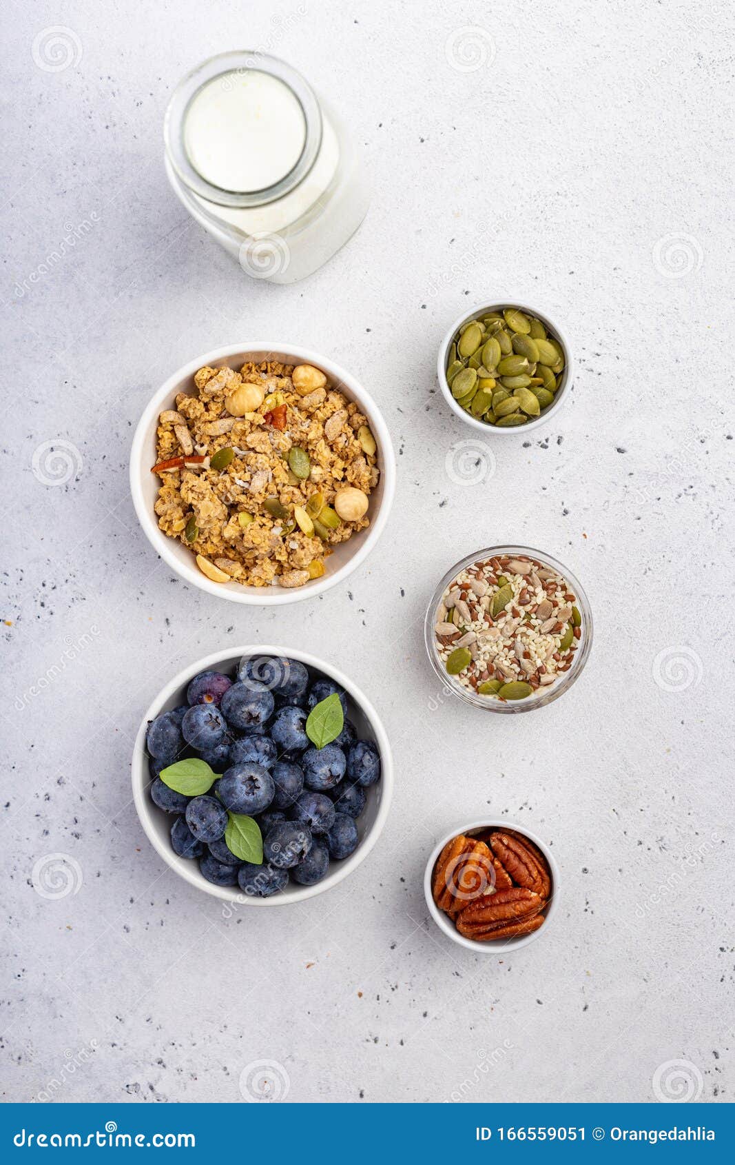 Healthy Breakfast Ingredients Stock Image - Image of bowl, cereal ...