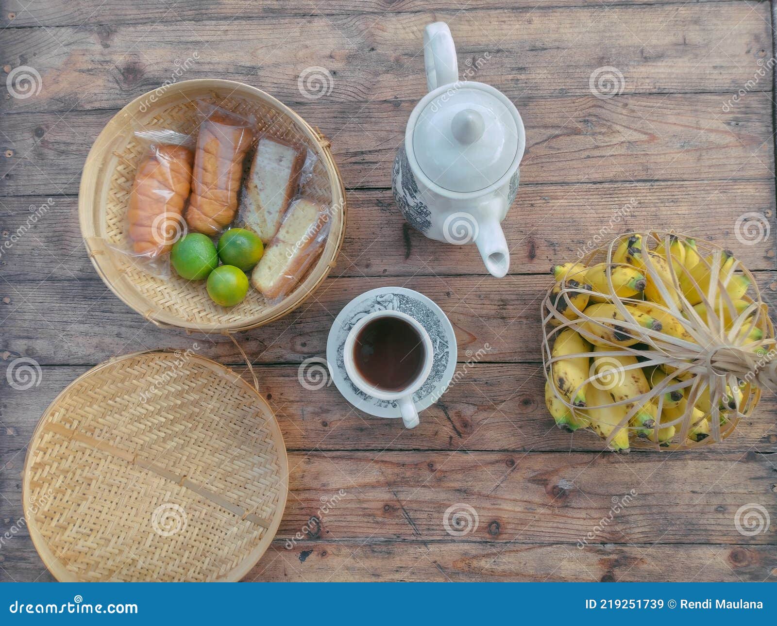 Breakfast in the sun stock image. Image of food, bread - 219251739