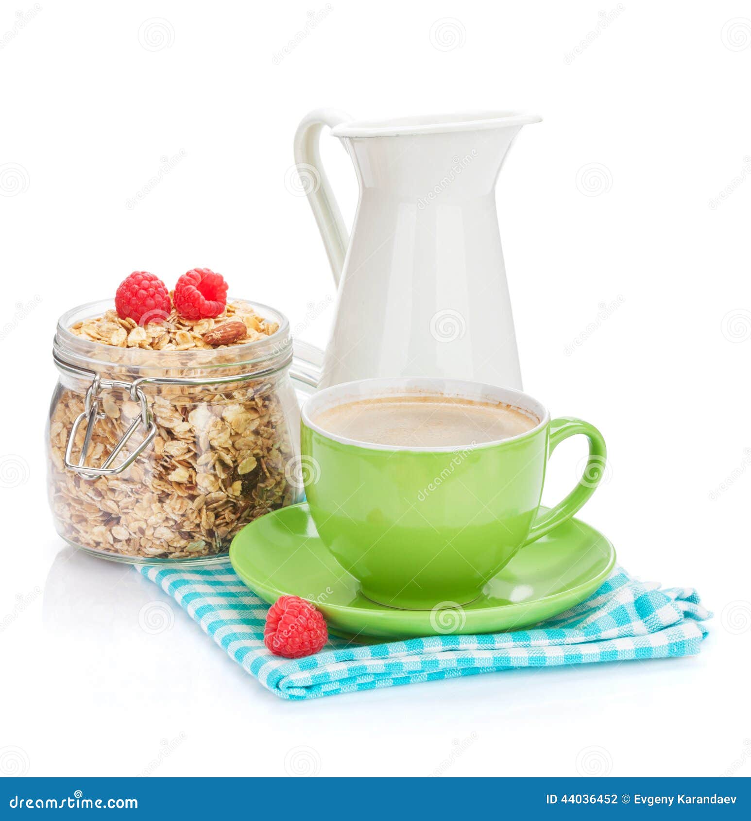 Healthy Breakfast with Muesli Stock Photo - Image of drink, measuring ...