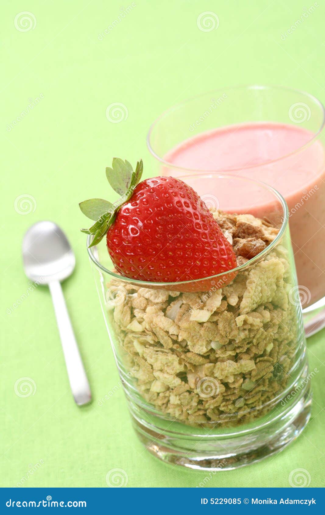 Healthy breakfast - musli stock image. Image of muesli - 5229085