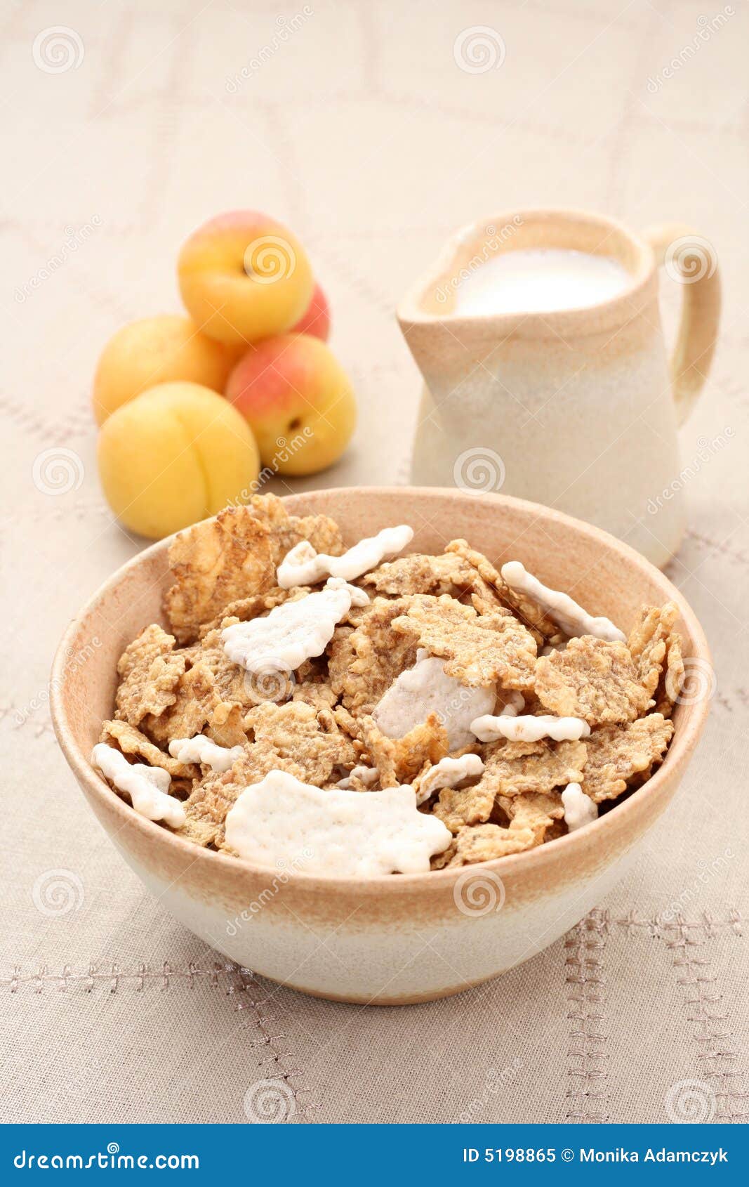 Healthy Breakfast - Musli and Fruits Stock Image - Image of milk ...
