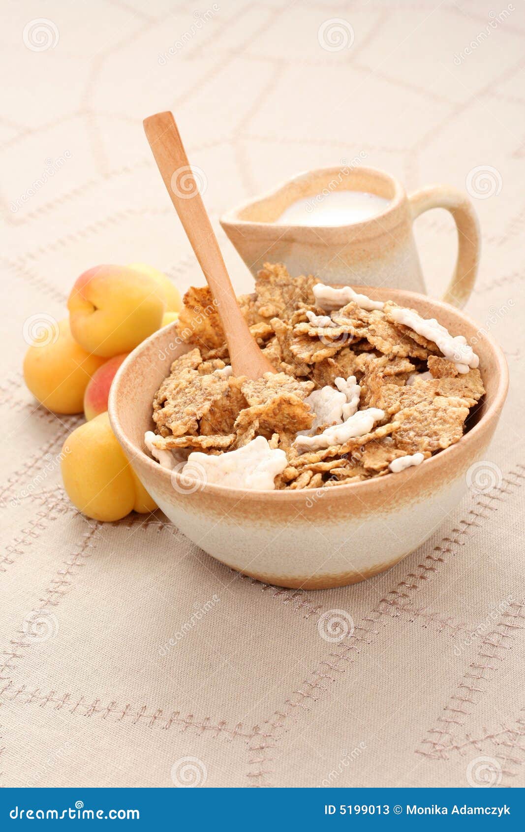 Healthy Breakfast - Musli and Fruits Stock Image - Image of calcium ...