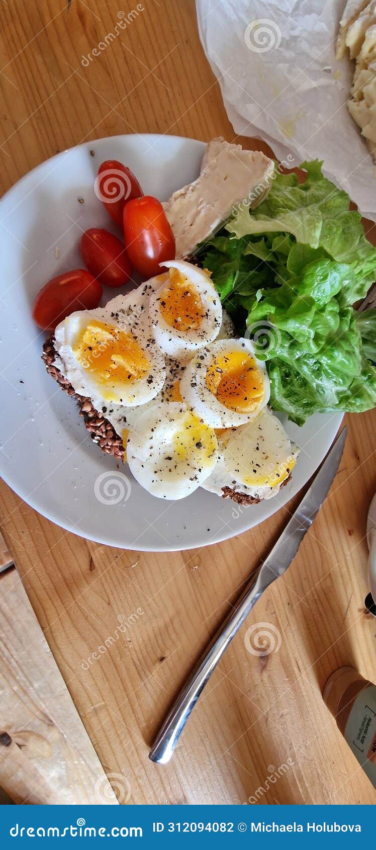 Healthy breakfast plate stock photo. Image of meal, energy - 312094082