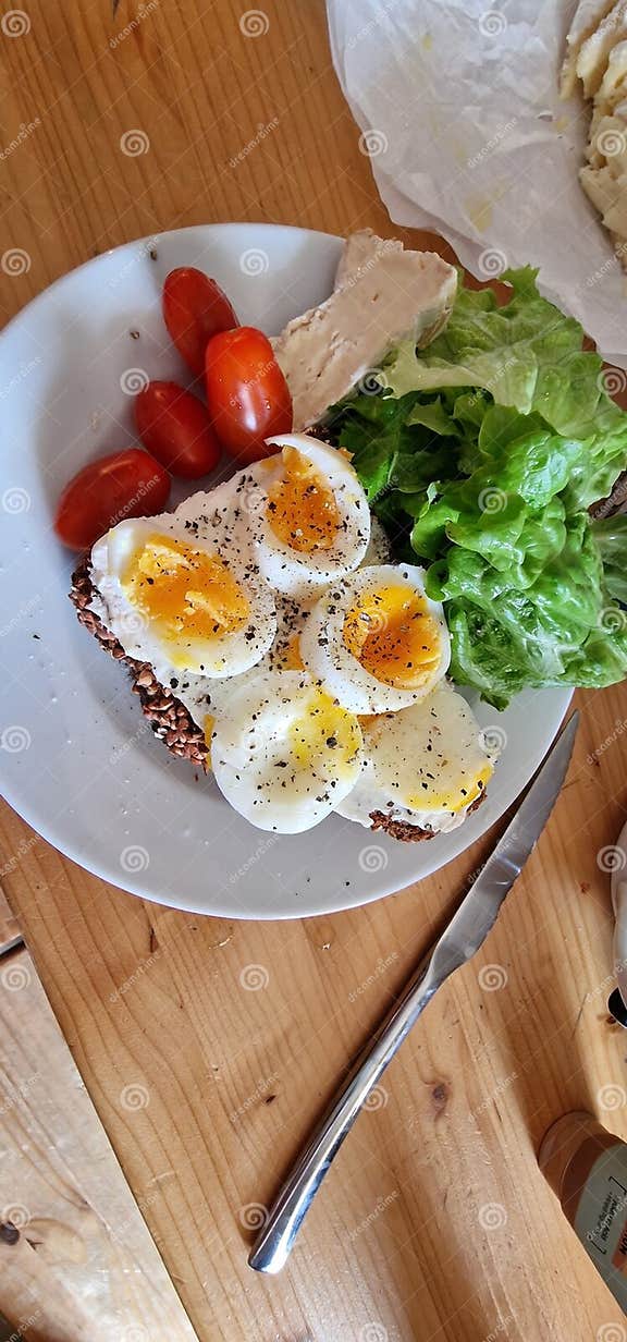 Healthy breakfast plate stock photo. Image of meal, energy - 312094082