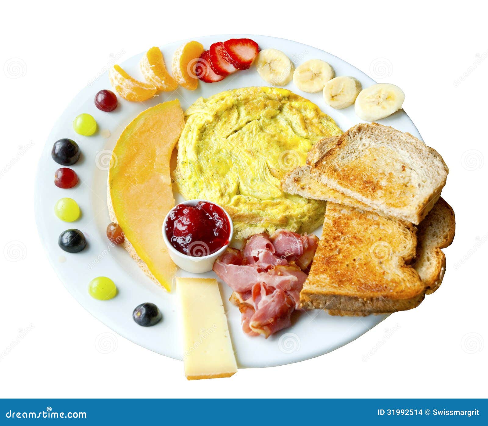 Healthy breakfast stock photo. Image of grapes, kitchen - 31992514