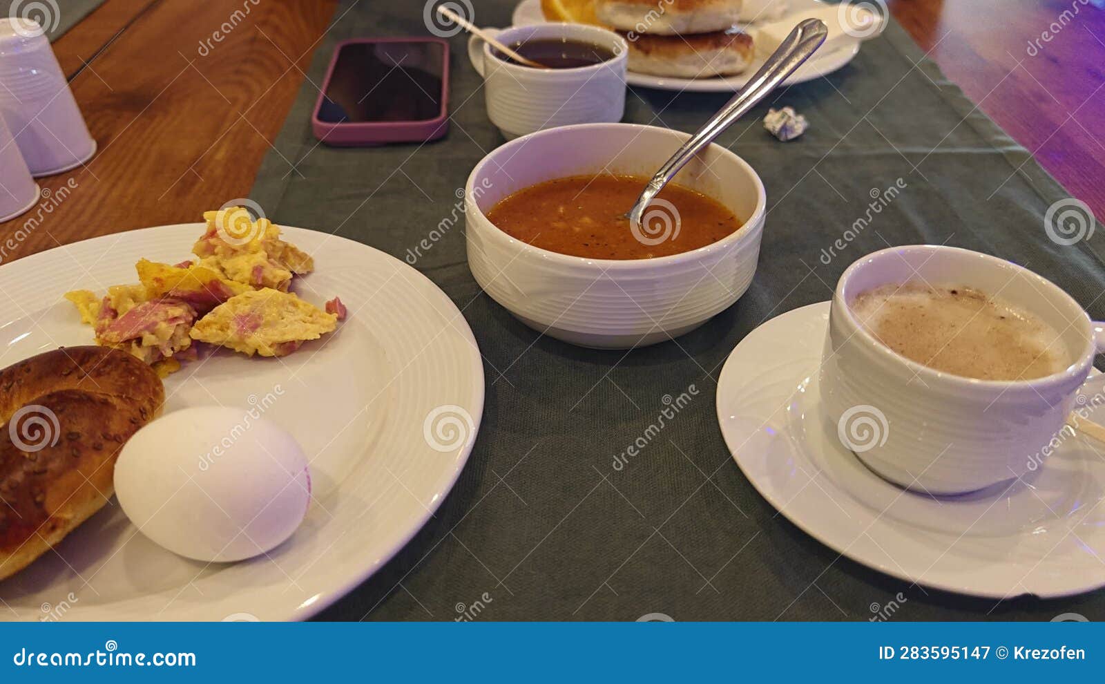 Healthy Breakfast on the Table Close Up Stock Video - Video of barbecue ...