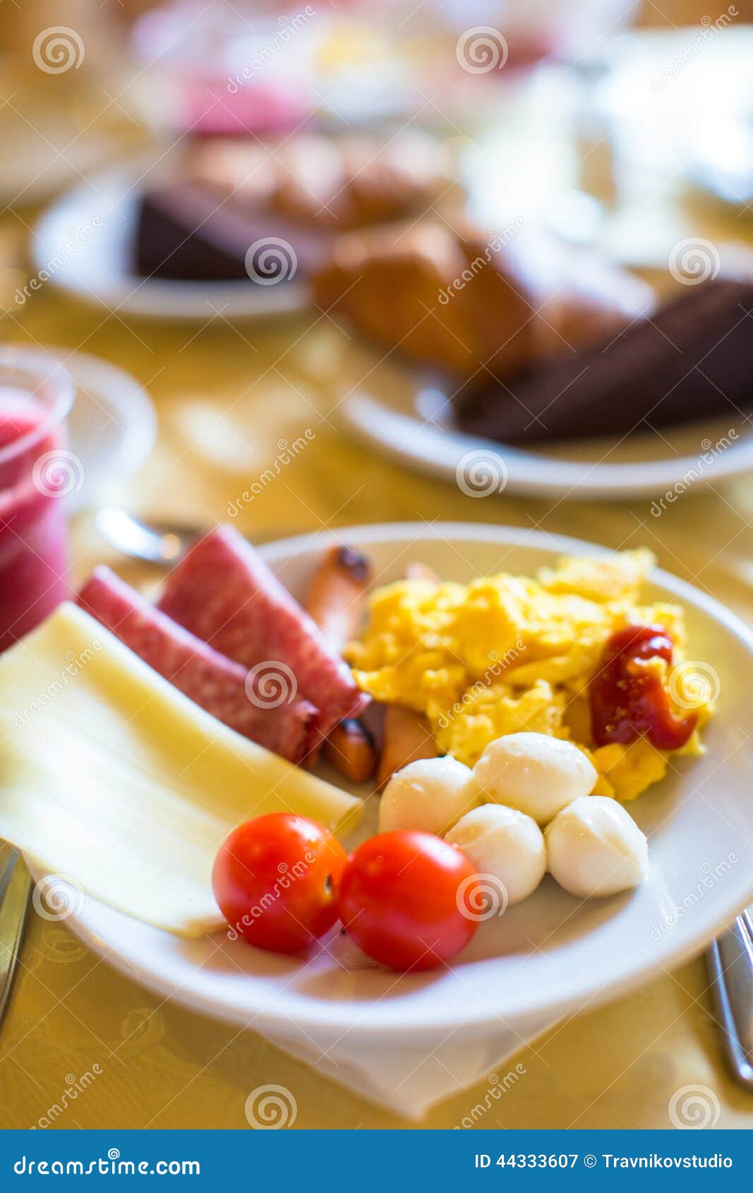 Healthy Breakfast on the Table Close Up in Stock Image - Image of ...
