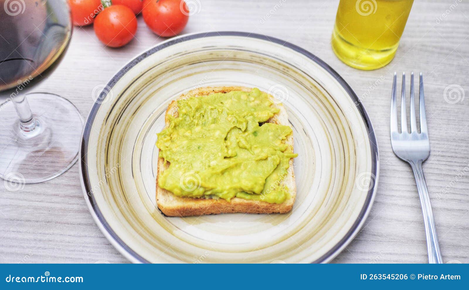 Healthy Breakfast Toast with Avocado Smash Stock Photo - Image of ...